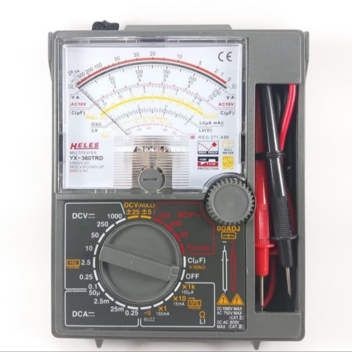 Jual Multi Tester Analog Heles Yx 360 Trd.(Drop Schock Proof Meter ...