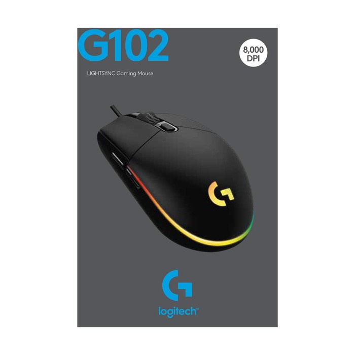 Jual Logitech G102 V2 Lightsync Gaming Mouse 8000 Dpi 6 Tombol Resmi 2 Thn | Shopee Indonesia