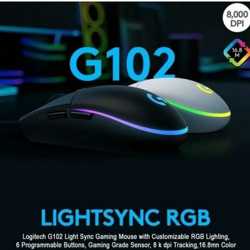Jual Logitech G102 Prodigy Mouse Gaming 100% Original - Hitam | Shopee Indonesia