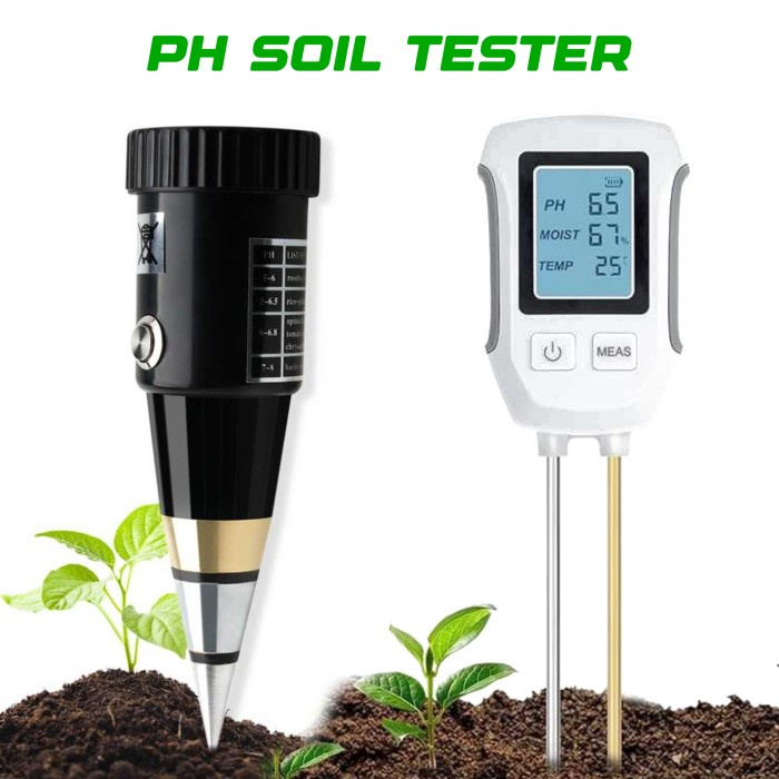 Jual Soil Moisture Tester Alat Ukur PH Meter Tanah 2-4in1 Digital ...