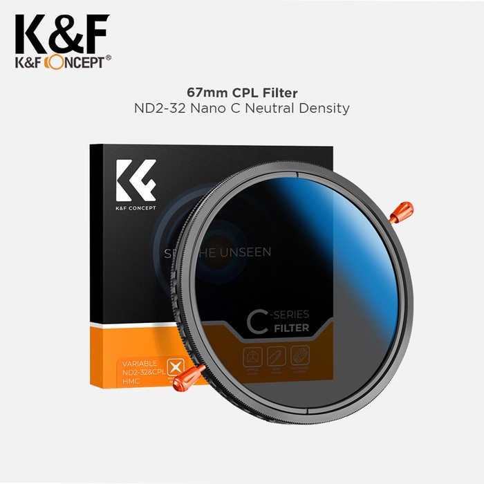 Jual KNF Concept 67mm Lens Filter Nano-C Variable Fader ND2-32 + CPL Filter K&F Concept | Shopee ...