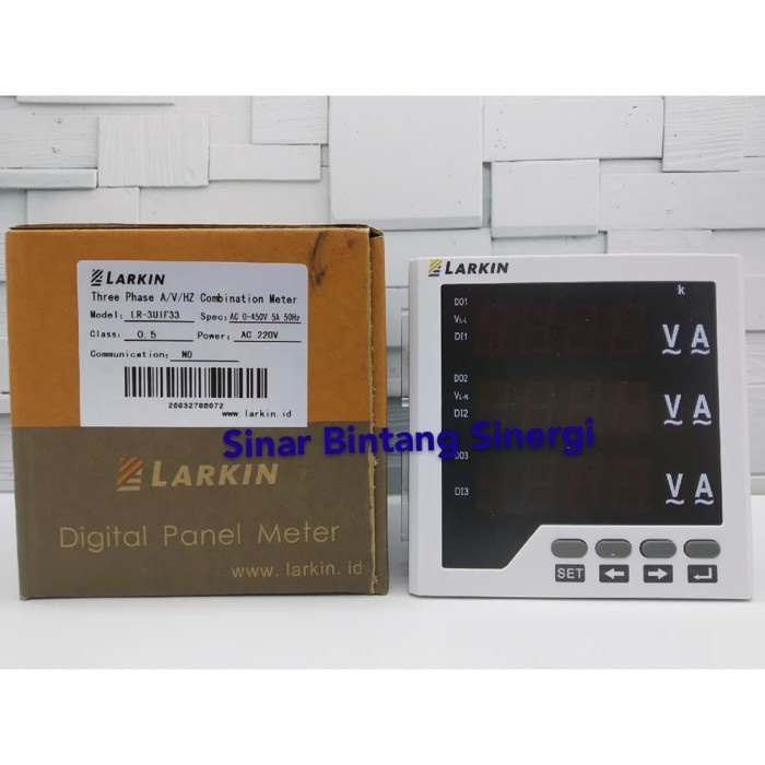 Jual Larkin Lr-Uif33 Digital Multimeter Multi Meter A V Hz 3 Phase Panel | Shopee Indonesia