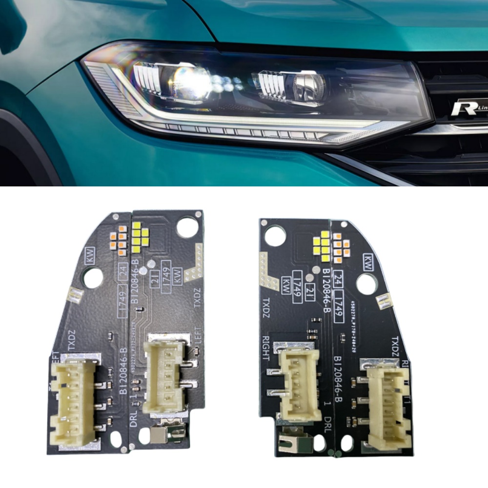Jual BEYE Full Set White DRL LED Boards 2GM.998.478 For 2020 VW T-CROSS ...