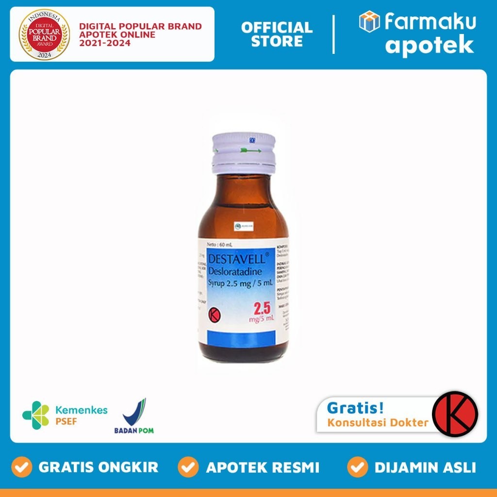Jual Destavell Syrup 60 ml - BHL | Shopee Indonesia