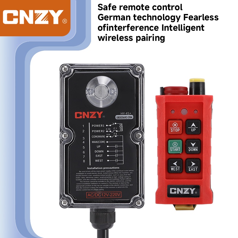 Jual MDA 4 buttons DC 12-220V single speed Industrial Wireless Radio ...
