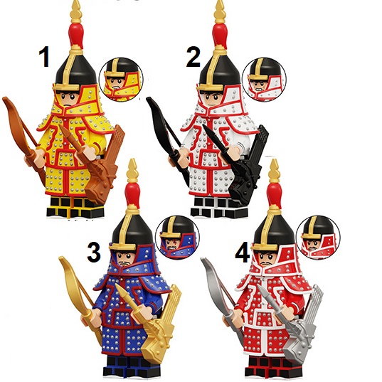 Jual Three Kingdom Samkok Qin Dynasty Zheng Ba Banner Army Action Mini ...