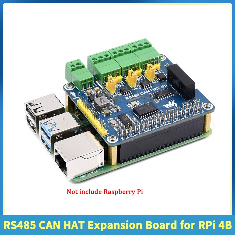 Jual MEPI For Raspberry Pi 4B Expansion HAT Isolated Dual RS485 Can Interface Expansion Board ...