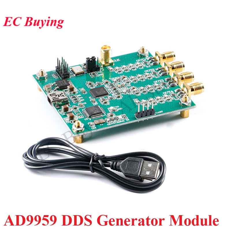 Jual MEPI AD9959 RF Signal Generator 4 Channels DDS Module AT Instruction Serial Output Sweep ...
