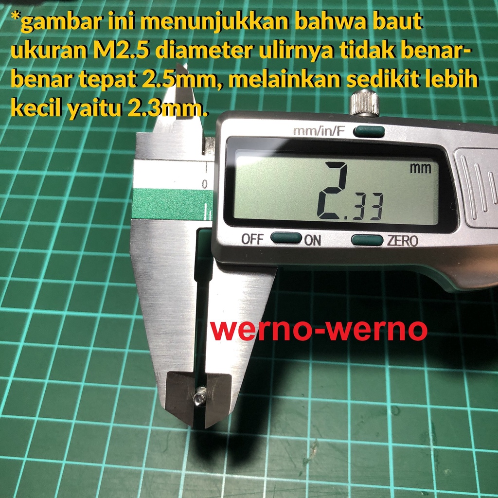 Jual Baut JF M2.5x6 Flat Head Stainless 2.5mm x 6mm Verseng CSK M2.5*6 ...