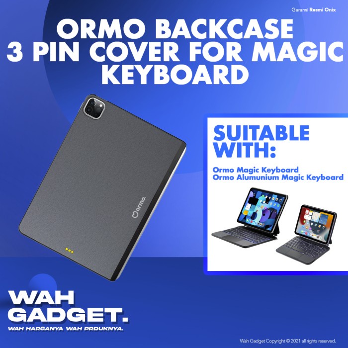 Jual Ormo Sleve 3Pin Magnetic Case 11" Competible with Apple Magic ...