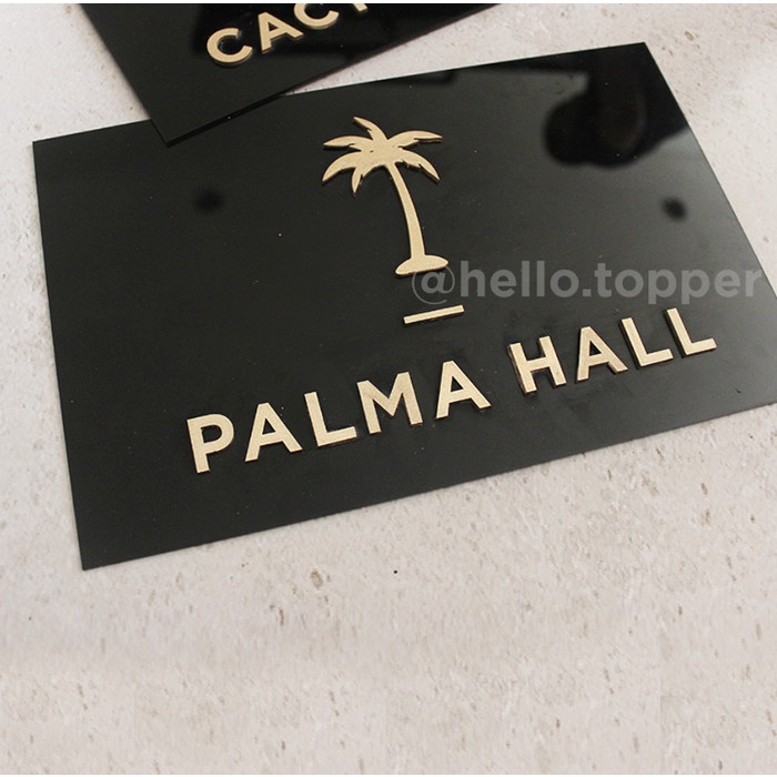Jual Custom Sign Acrylic Nama Ruangan + Sign Ard Pintu Sign | Shopee ...