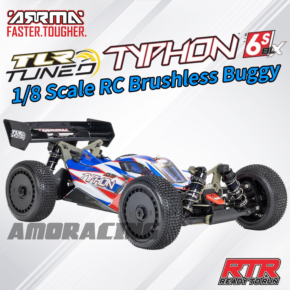 Jual ARRMA TLR Tuned Typhon 4WD 6S BLX Brushless RTR 1/8 RC Electric ...