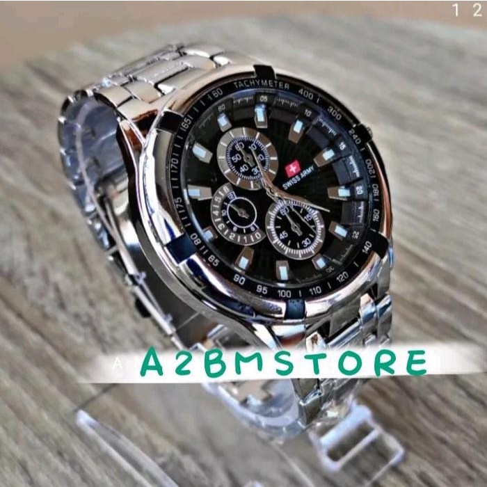 Jual TERMURAH JAM TANGAN PRIA RANTAI STENLITS STEEL ( Analog Tahan air ...