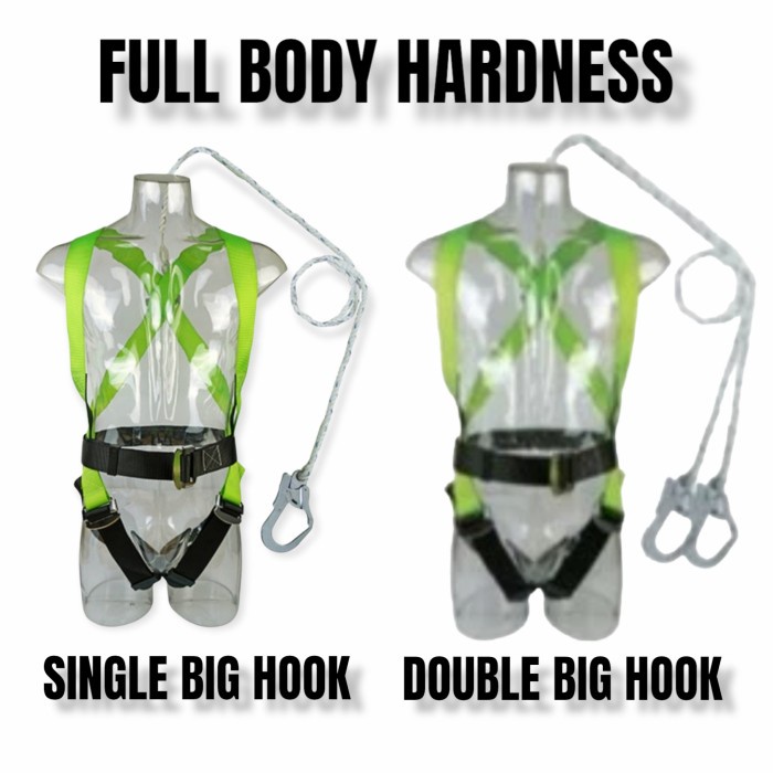 Jual SABUK TALI PENGAMAN PROYEK BANGUNAN FULL BODY HARDNES 1 DAN 2 BIG ...