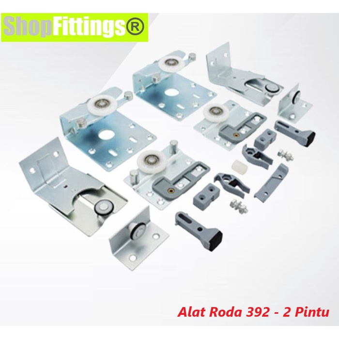 Jual Rel Roda Pintu Lemari Gantung Geser Sliding Hanging Cupboard Door Wheel Rail 2 3 Meter ...