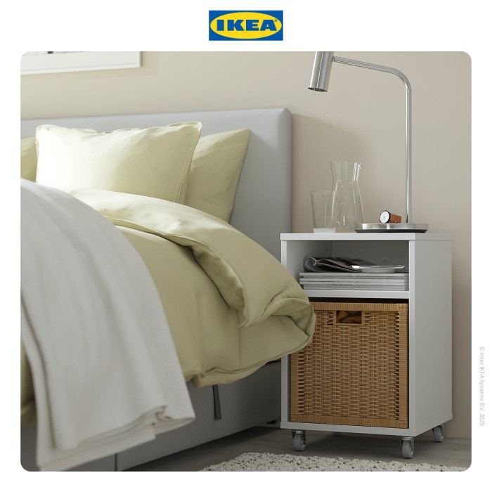 Jual VIHALS Meja Sam Tempat Tidur Dengan Roda 37x37 cm | Shopee Indonesia