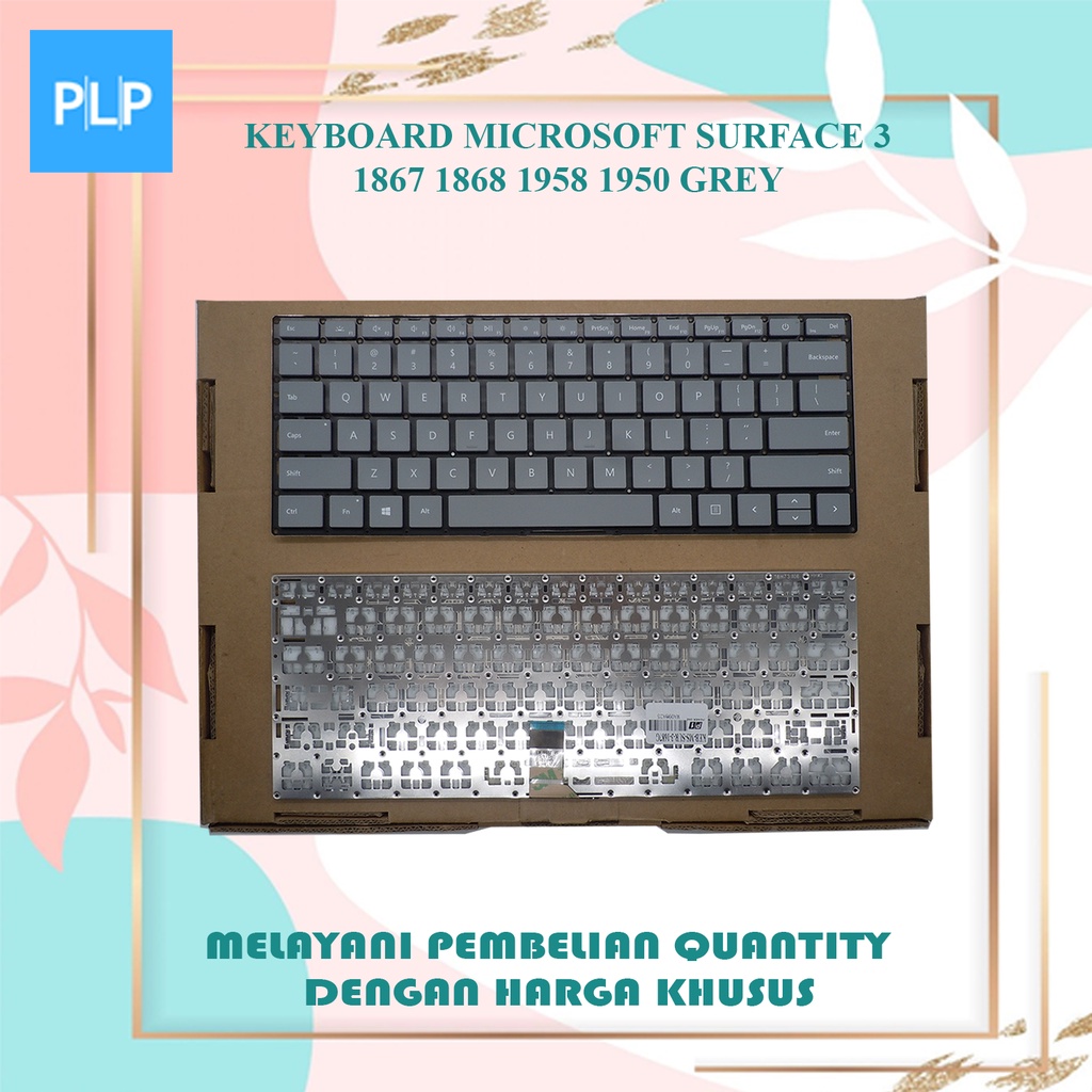 Jual Keyboard Microsoft Surface 3 1867 1868 1958 1950 Silver | Shopee ...