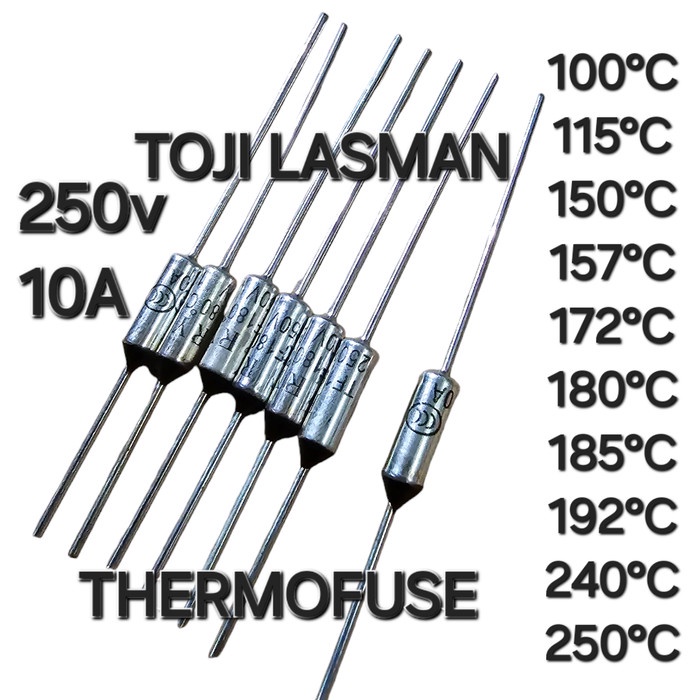 Jual termofuse sekering fuse skering 10a 10ampere 250 250C strika 240 ...