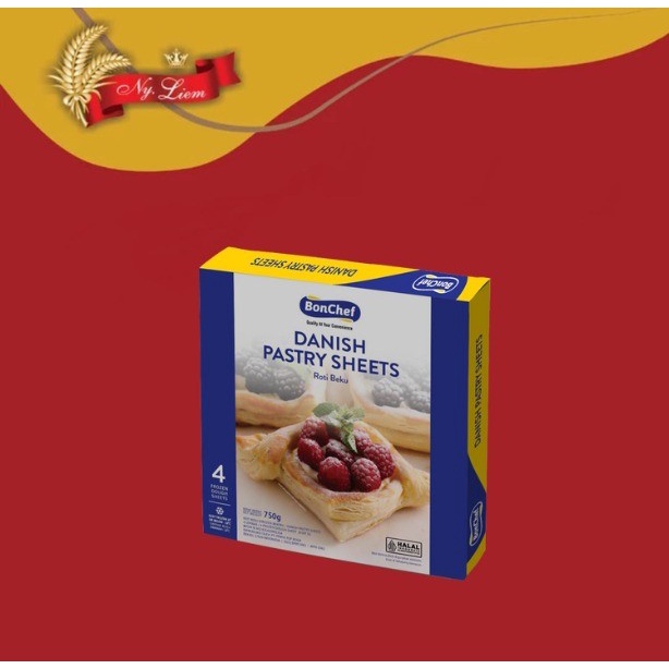 Jual BON CHEF Danish Pastry Sheet Instant 750 gram (GOJEK/GRAB ONLY ...
