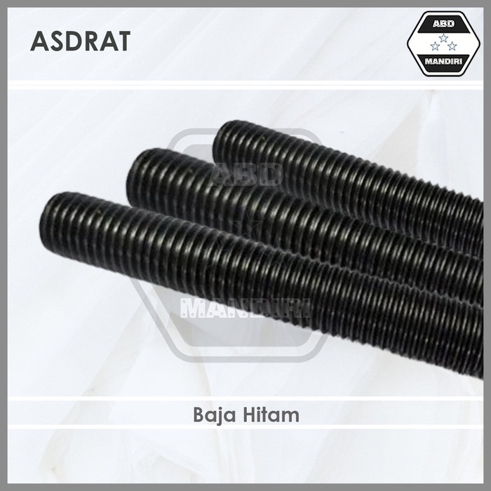Jual Baja Hitam 8.8 Asdrat Long Drat M24 X 1M ( Black Thread Rod / Stud ...
