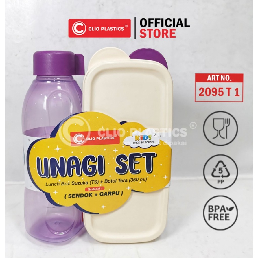 Jual BEST SELLER UNAGI SET LUNCH BOX SET BOTOL DAN TEMPAT MAKAN DENGAN SENDOK GARPU KOTAK BEKAL ...