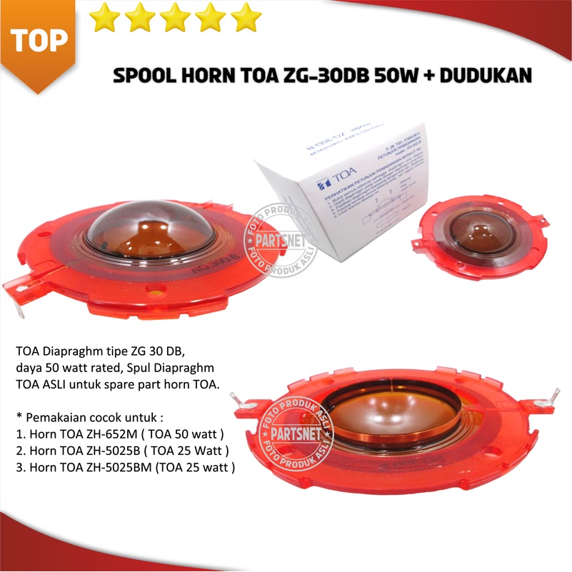 Jual spool spul Sepul Corong TOA 50 WATT SPUL TOA ZG-30D-B + Dudukan ...