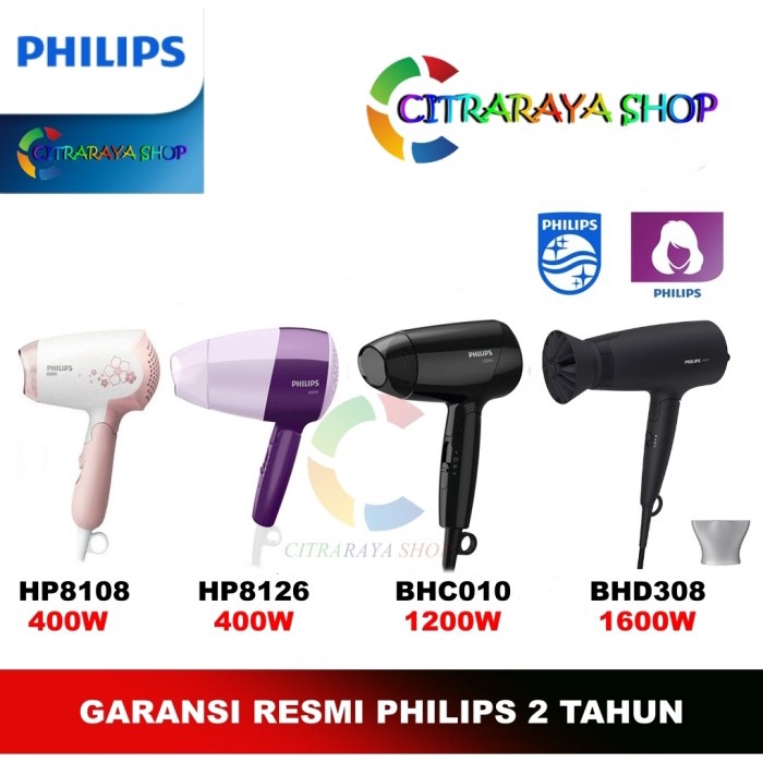 Jual PHILIPS DRYCARE BHC010 HP8126 HP8108 BHD300 BHD308 HAIR DRYER RESMI | Shopee Indonesia