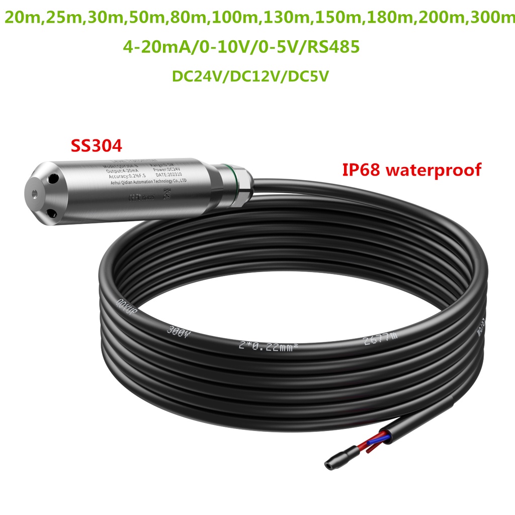 Jual BARU Hot sale water level sensor probe 20m 50m 100m 150m 200m ...
