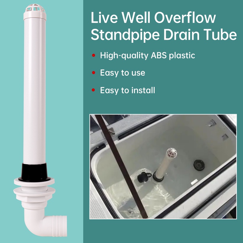 Jual SALE Threaded Fishbox Livewell Overflow Drain Tube Standpipe ...