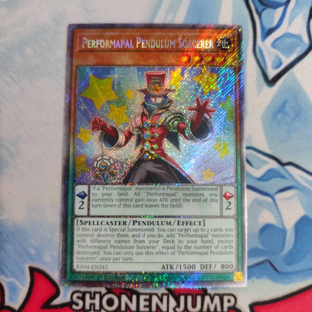 Jual yugioh performapal pendulum sorcerer RA04 platinum secret rare ...