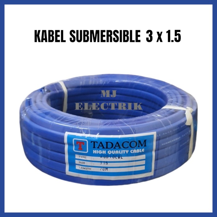 Jual KABEL SUBMERSIBLE SIBEL KABEL POMPA AIR SATELIT SERABUT 3X1.5 OVAL ...