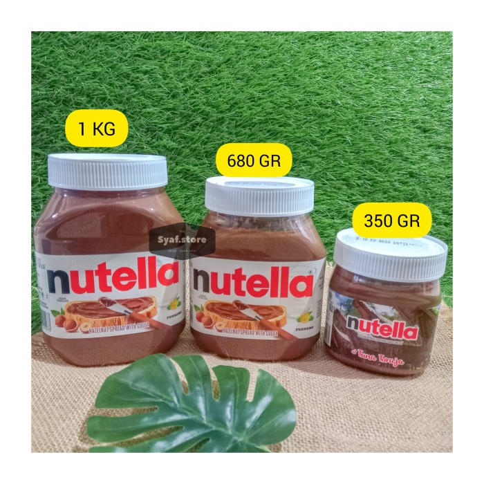 Jual NUTELLA SELAI COKLAT 1 KG / NUTELLA Hazelnut spread/ 680gr ...