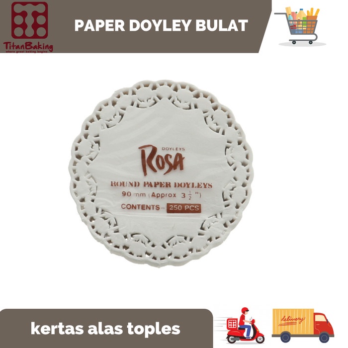 Jual Paper doyley bulat putih kertas alas toples | Shopee Indonesia