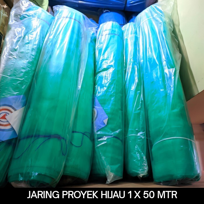 Jual [ernamarket] - jaring proyek 100 meter / jaring proyek biru ...
