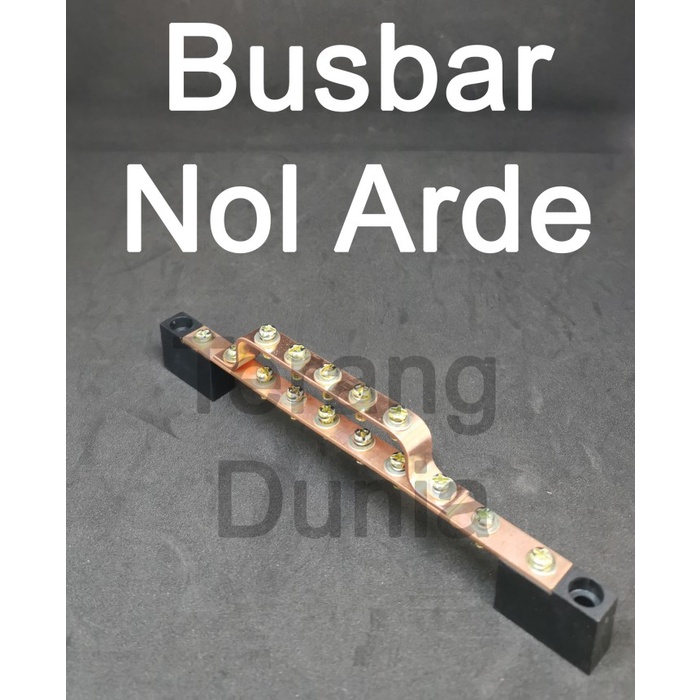 Jual WW- Busbar Nol Arde Plat Grounding Busbar Tembaga Terminal Nol ...