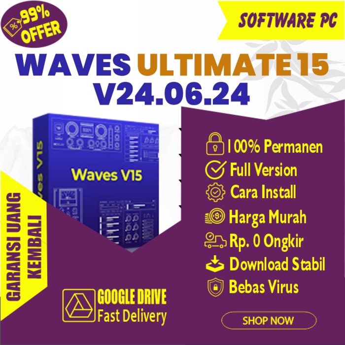 Jual [REQUEST WIN/MAC] WAVES ULTIMATE 15 V24.06.24 TERBARU PLUGINS VST WINDOWS AKTIF PERMANEN ...