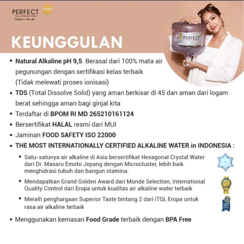 Jual PERFECT ALKALINE WATER 500ML (1 DUS ISI 24 BOTOL) / AIR MINUM PERFECT ALKALINE | Shopee ...