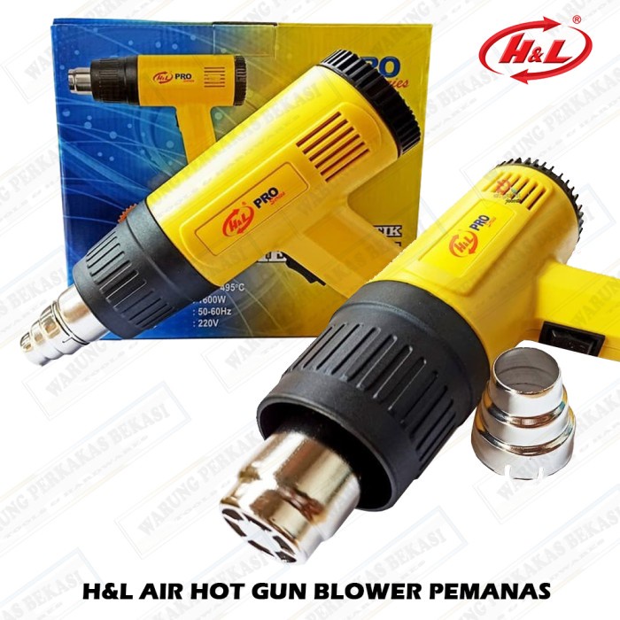 Jual H&L PRO Hot Gun Heatgun Dryer Pistol Blower Pemanas Plastik Hotgun | Shopee Indonesia