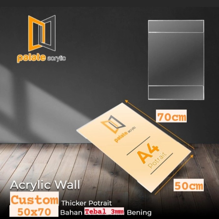 Jual BARANG TERLARIS ACRYLIC WALL CUSTOM UKURAN / THICKER / AKRILIK ...