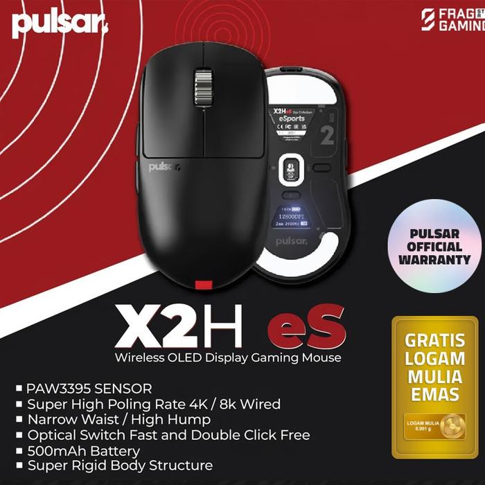 Jual PULSAR X2H ES ULTRA LIGHTWEIGHT WIRELESS GAMING MOUSE | Shopee ...