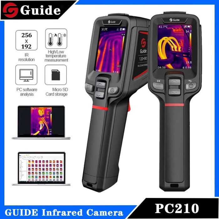 Jual GUIDE PC210 Thermal Imaging Camera IR 256x192 Pixels Infrared ...