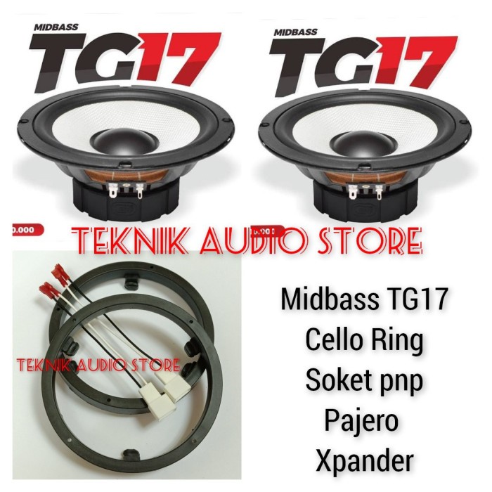 Jual Speaker PNP Midbass Cello TG17 plus Ring dan soket xpander-Pajero | Shopee Indonesia