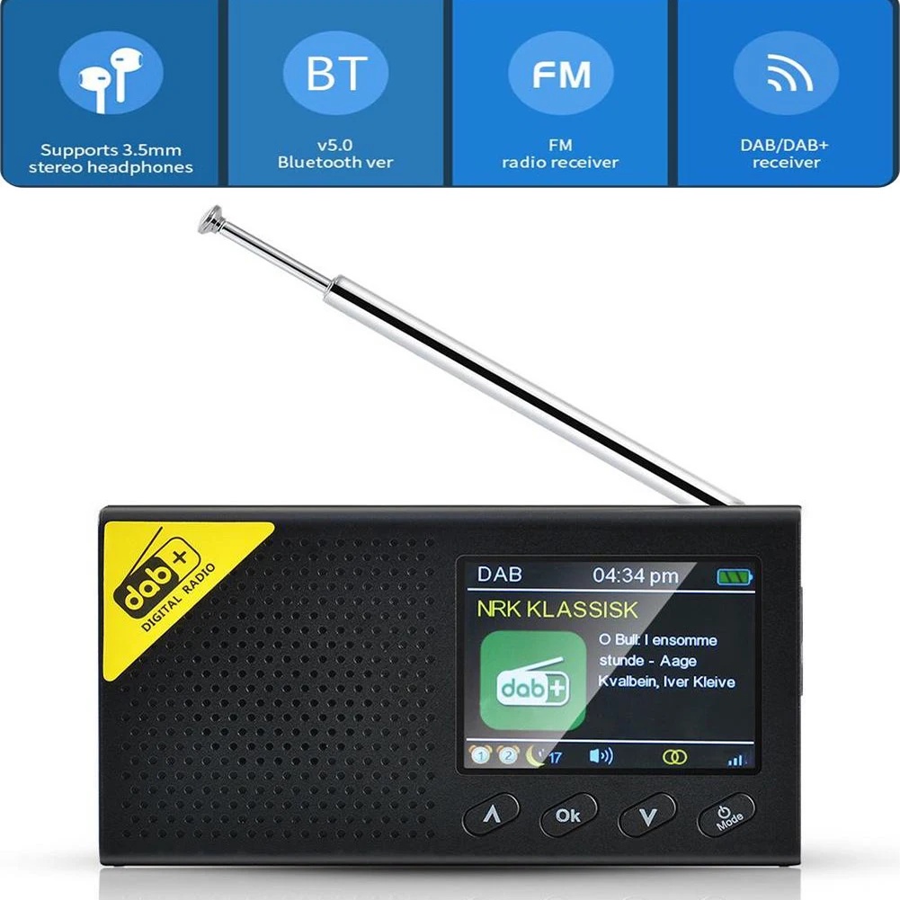 Jual Bluetooth-compatible 5.0 Digital Radio Receiver DAB/DAB + And FM ...