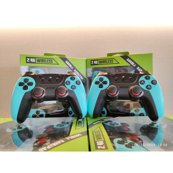 Jual GAMEPAD DOUBLE WIRELESS PC PS3 HP TV ANDROID JOYSTICK KOMPUTER ...