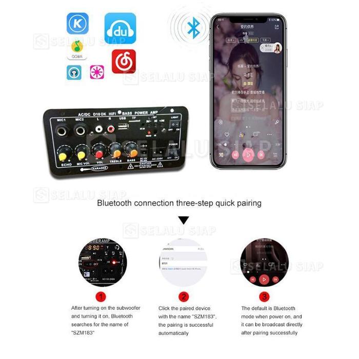 Jual Ampli Full Bass Subwoofer Amplifier Mini Bluetooth 8-12 Inci Amplifiers Untuk Speaker Ac ...