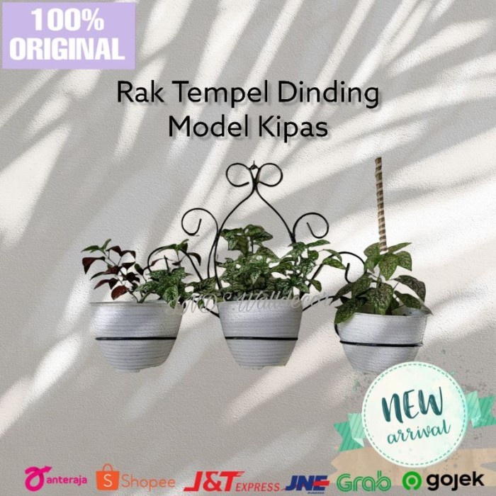 Jual JTTOP WOW!!!!RAK BUNGA TEMPEL DINDING MODEL MERAK RAK BUNGA BESI ...