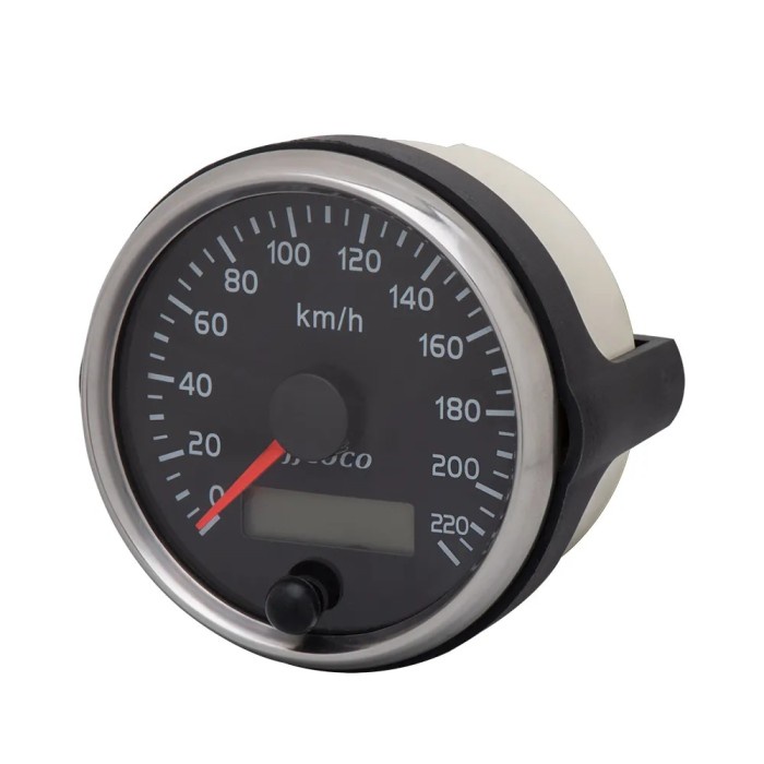Jual Universal 85mm Speedometer 220km/h Speed Meter Gauge Odometer With ...