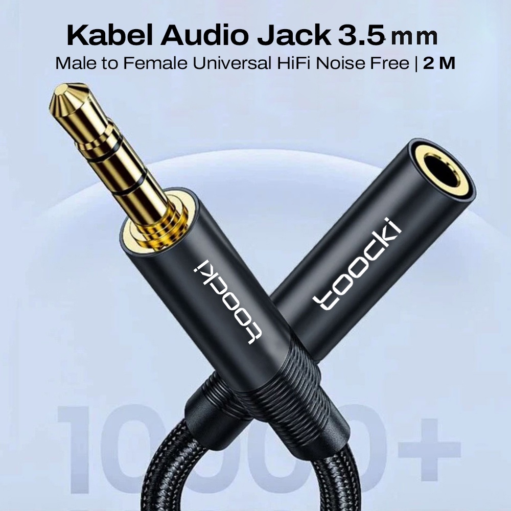 Jual Toocki Kabel Audio Jack 3.5mm Male to Female Universal HiFi Noise Free 2M - TYPX2-MY ...