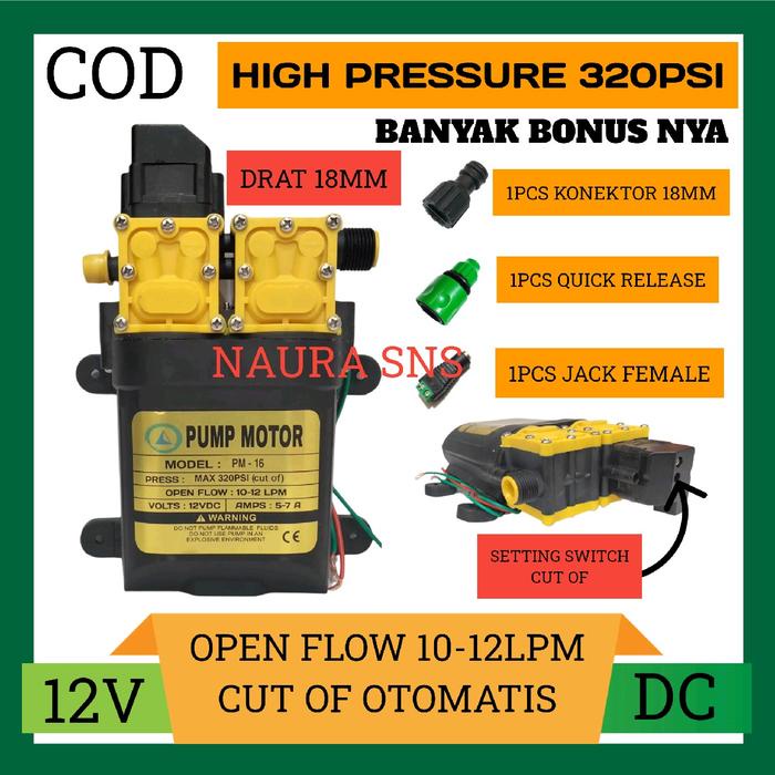 Jual Mesin Dinamo Steam Pompa Dc 12v 320psi 12Lpm Pompa Steam High ...