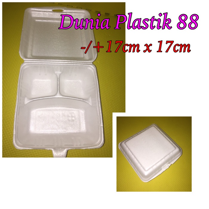 Jual Yuk- foam sekat sterofom styrofom strofoam gabus kotak box nasi ...